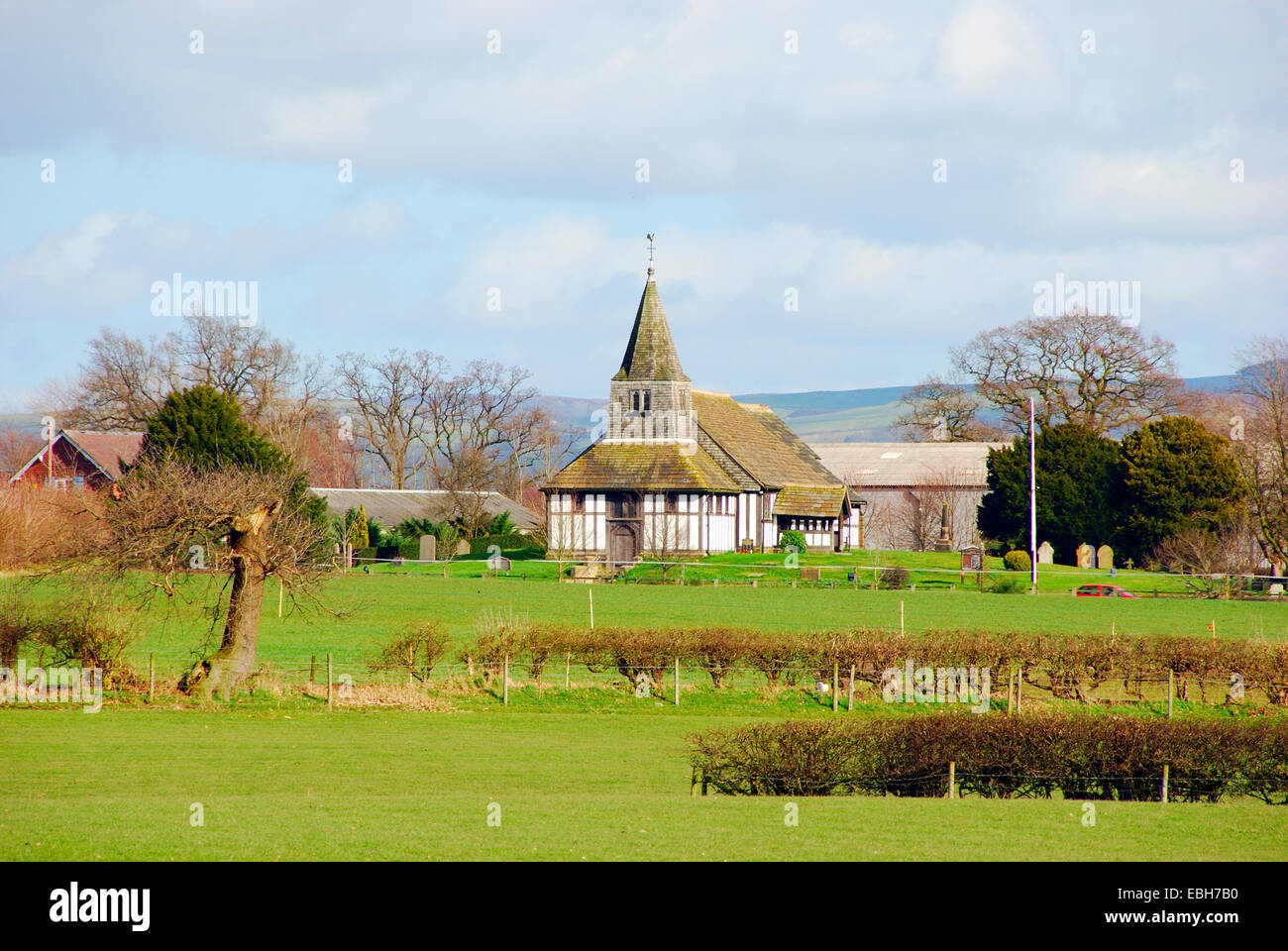 Half timbered church cheshire hi-res stock photography and images - Alamy