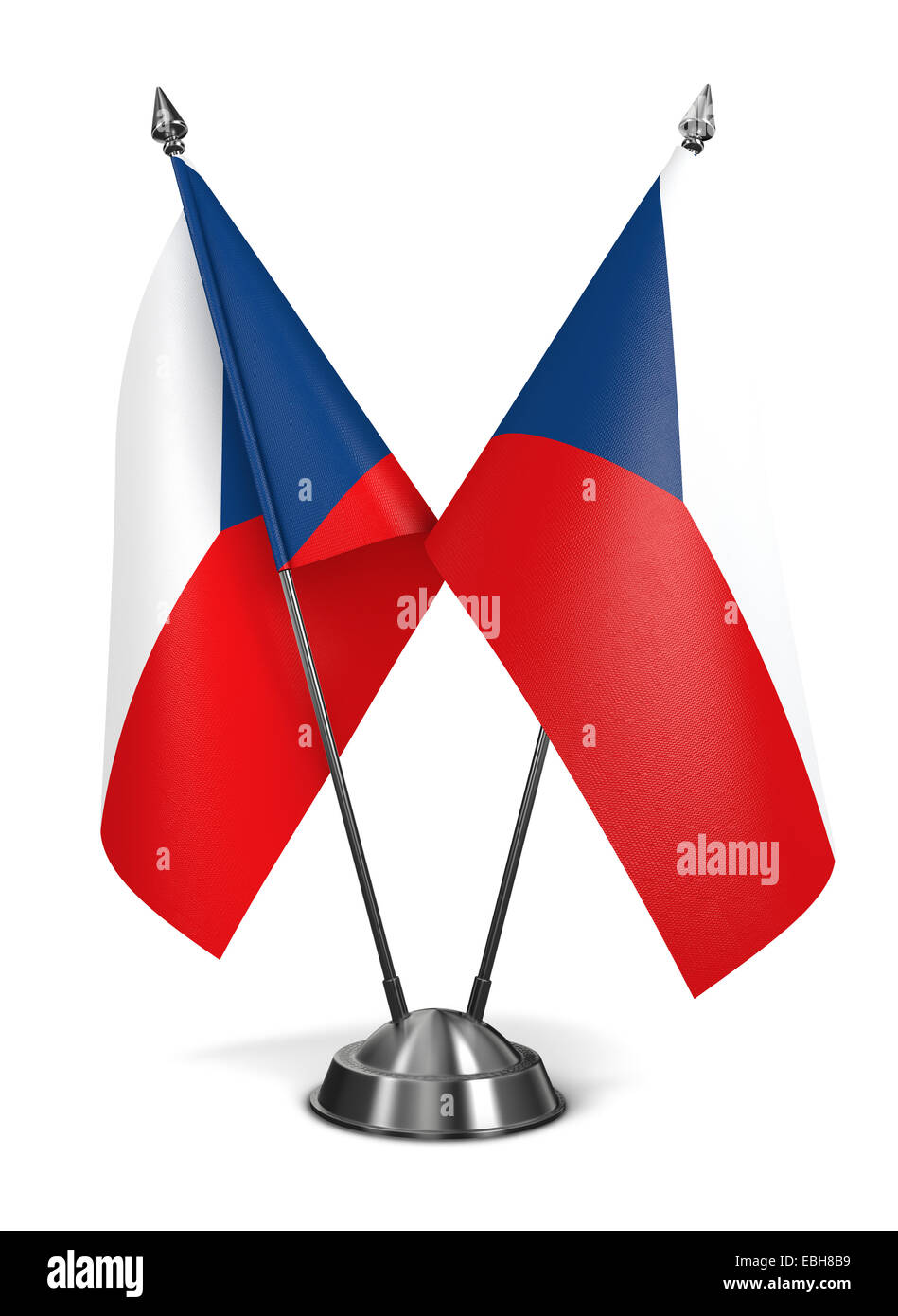 Czech Republic - Miniature Flags Isolated on White Background Stock ...