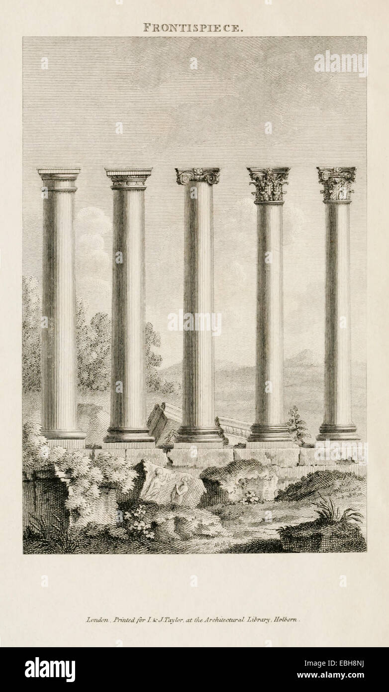 Classical order, frontispiece from "The rudiments of ancient ...