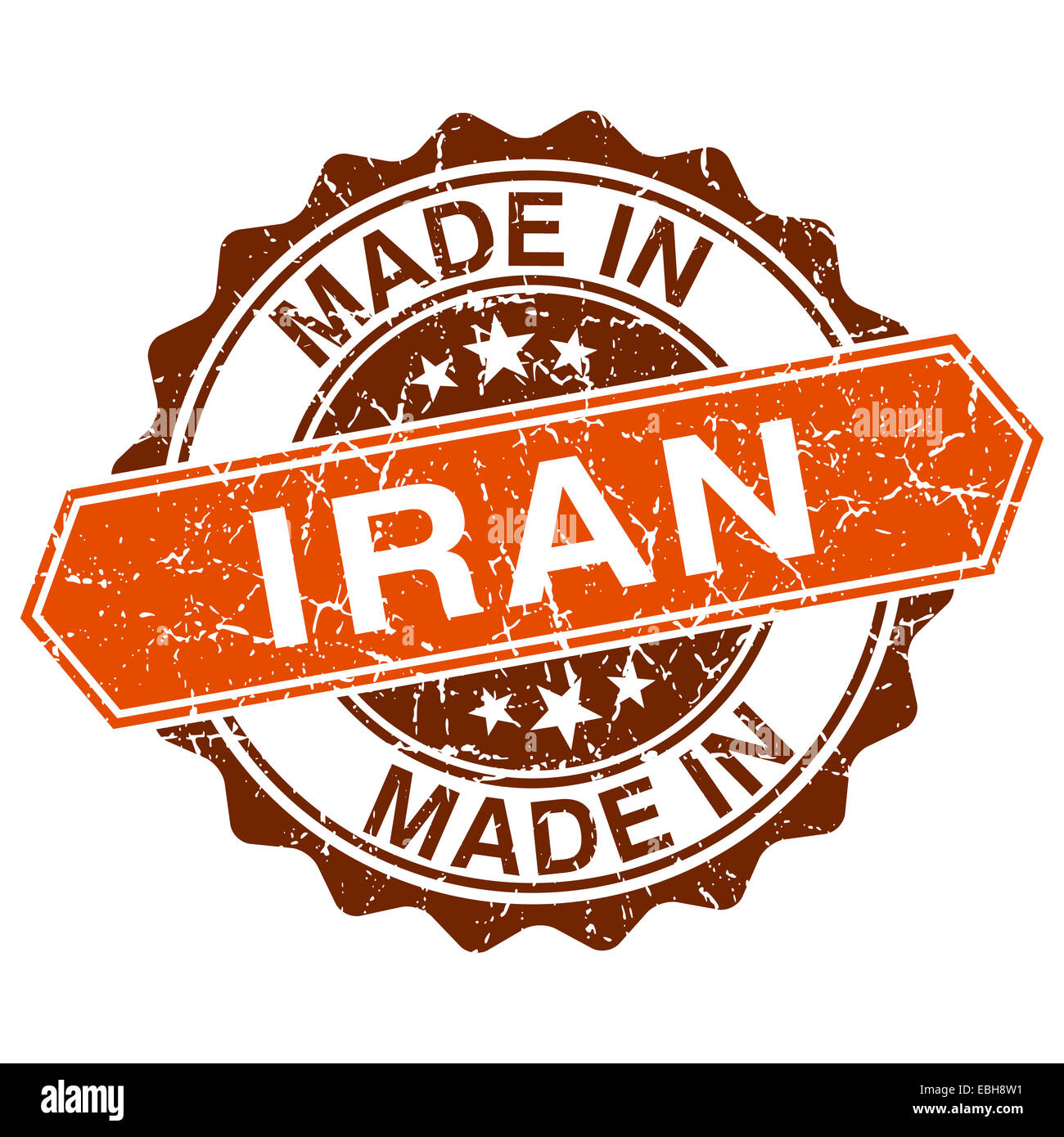 made in Iran vintage stamp isolated on white background Stock Photo - Alamy