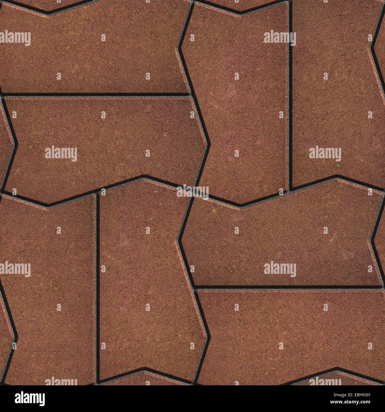 Brown Figured Pavement Slabs. Seamless Tileable Texture Stock Photo - Alamy