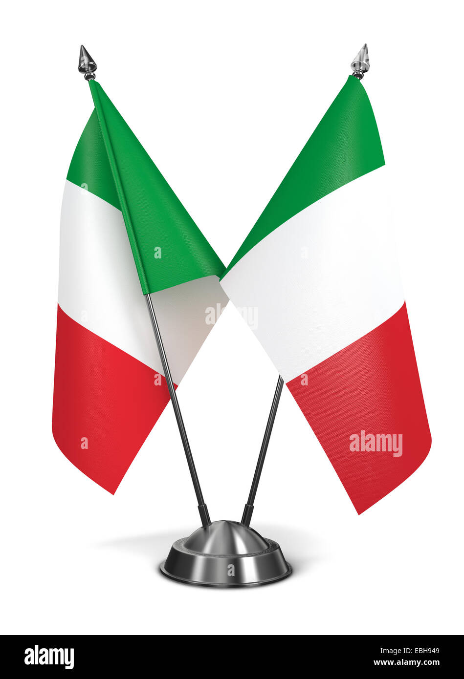 Italy - Miniature Flags Isolated on White Background Stock Photo - Alamy