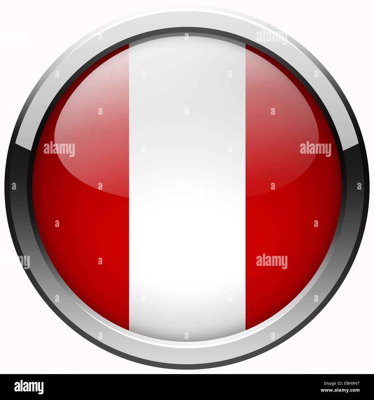 peru flag gel metal button Stock Photo - Alamy