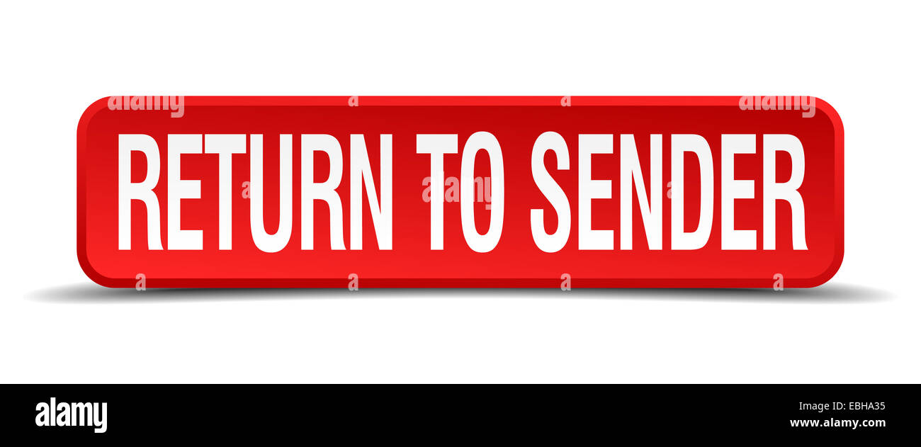 Back to sender hi-res stock photography and images - Alamy