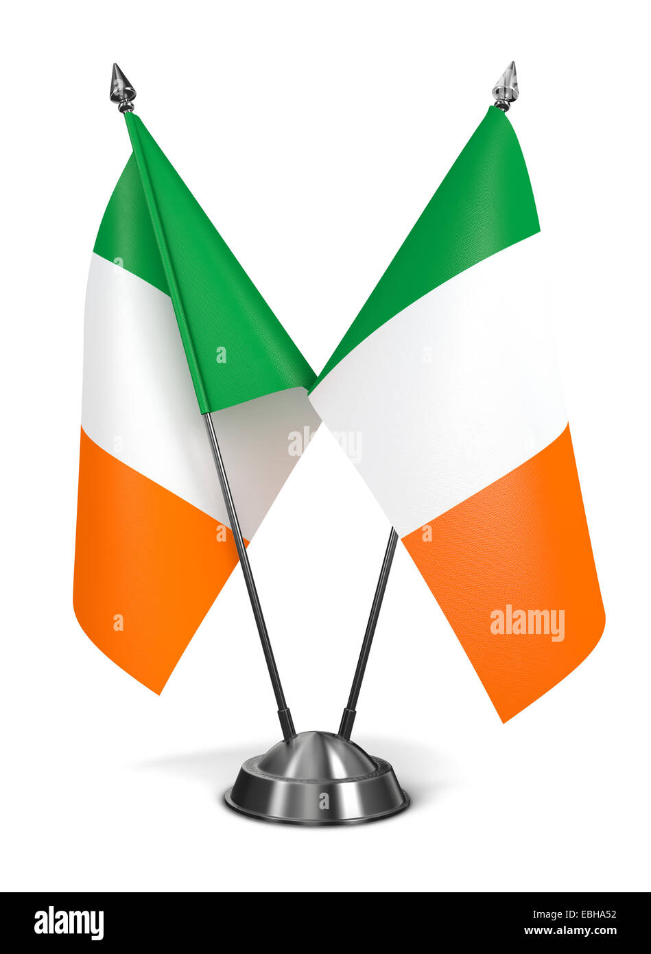 Ireland - Miniature Flags Isolated on White Background Stock Photo - Alamy