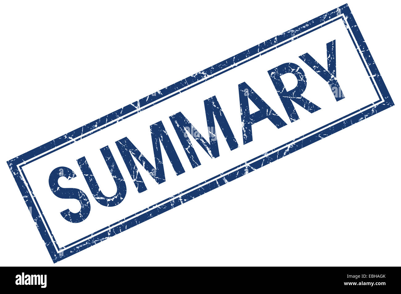 Summary blue square grungy stamp isolated on white background Stock ... Summary blue square grungy stamp isolated on white background Stock ...