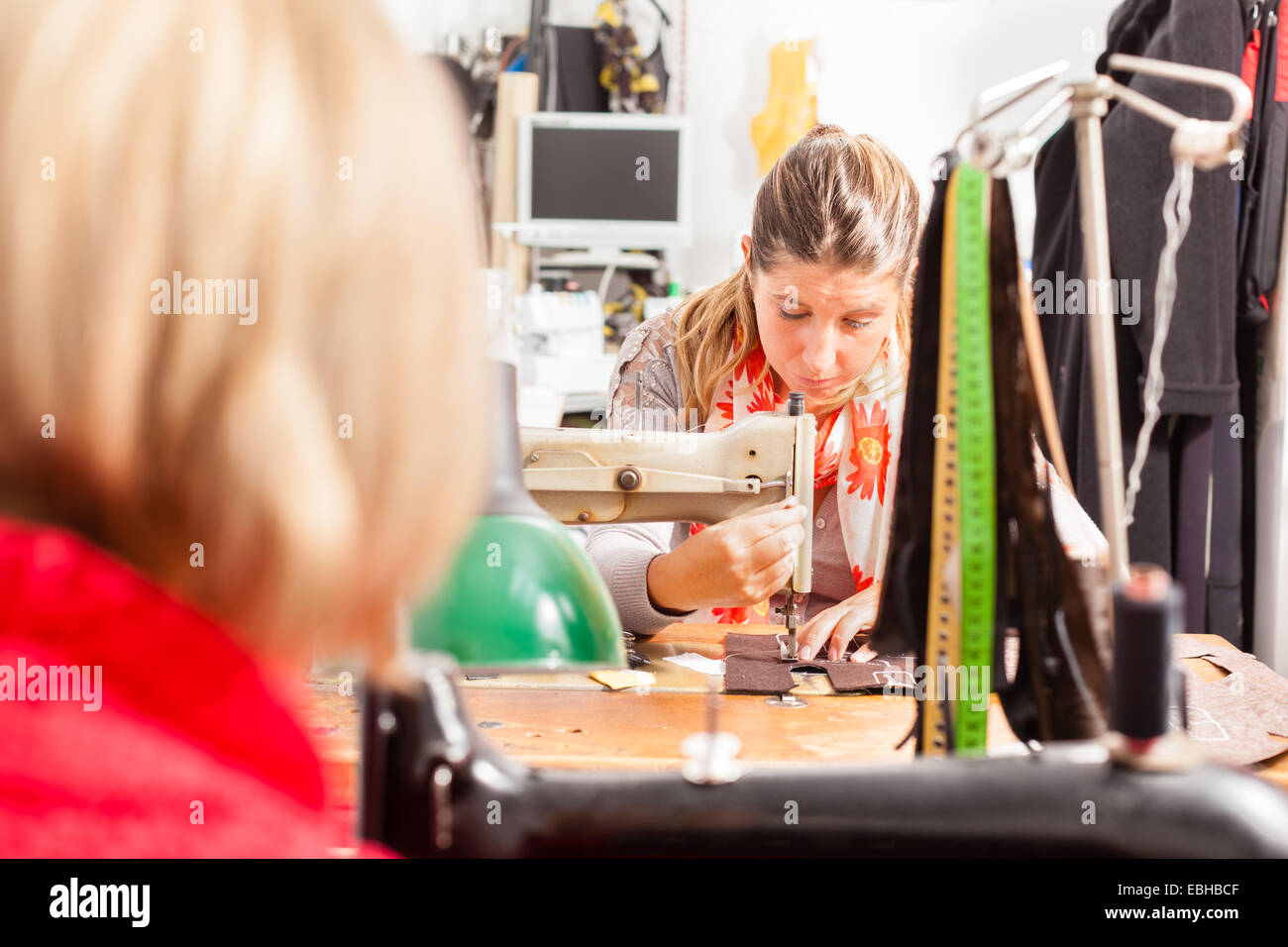 Two seamstresses hi-res stock photography and images - Alamy