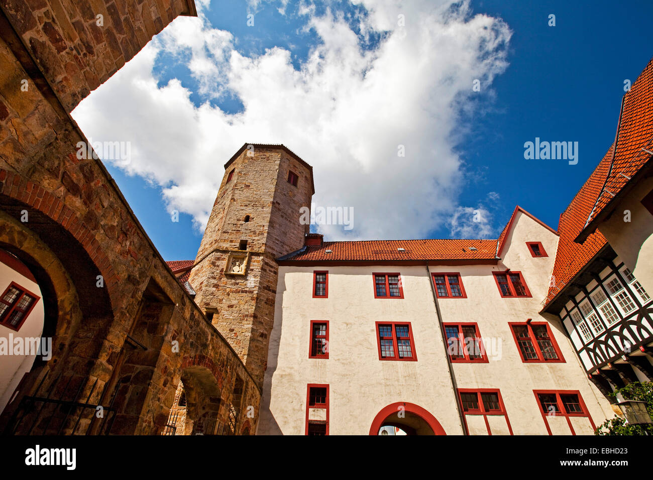 castle and convent Iburg, Germany, North Rhine-Westphalia, Muensterland ...