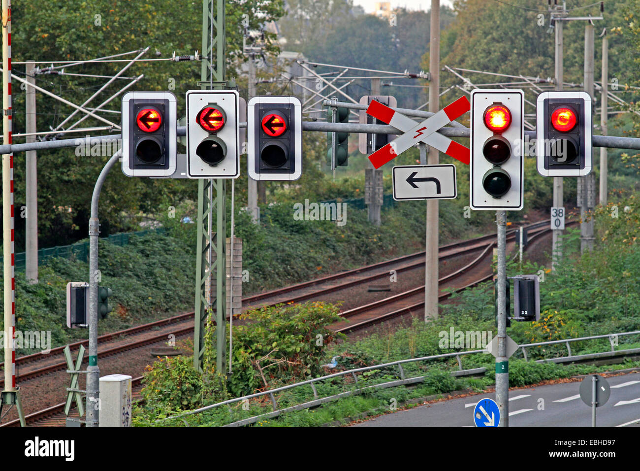 Railway crossover hi-res stock photography and images - Alamy
