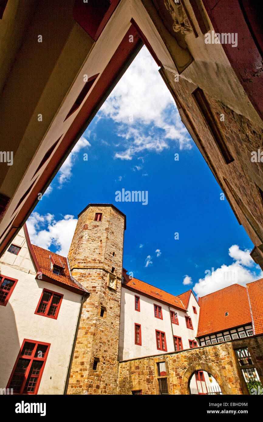 castle and convent Iburg, Germany, North Rhine-Westphalia, Muensterland ...