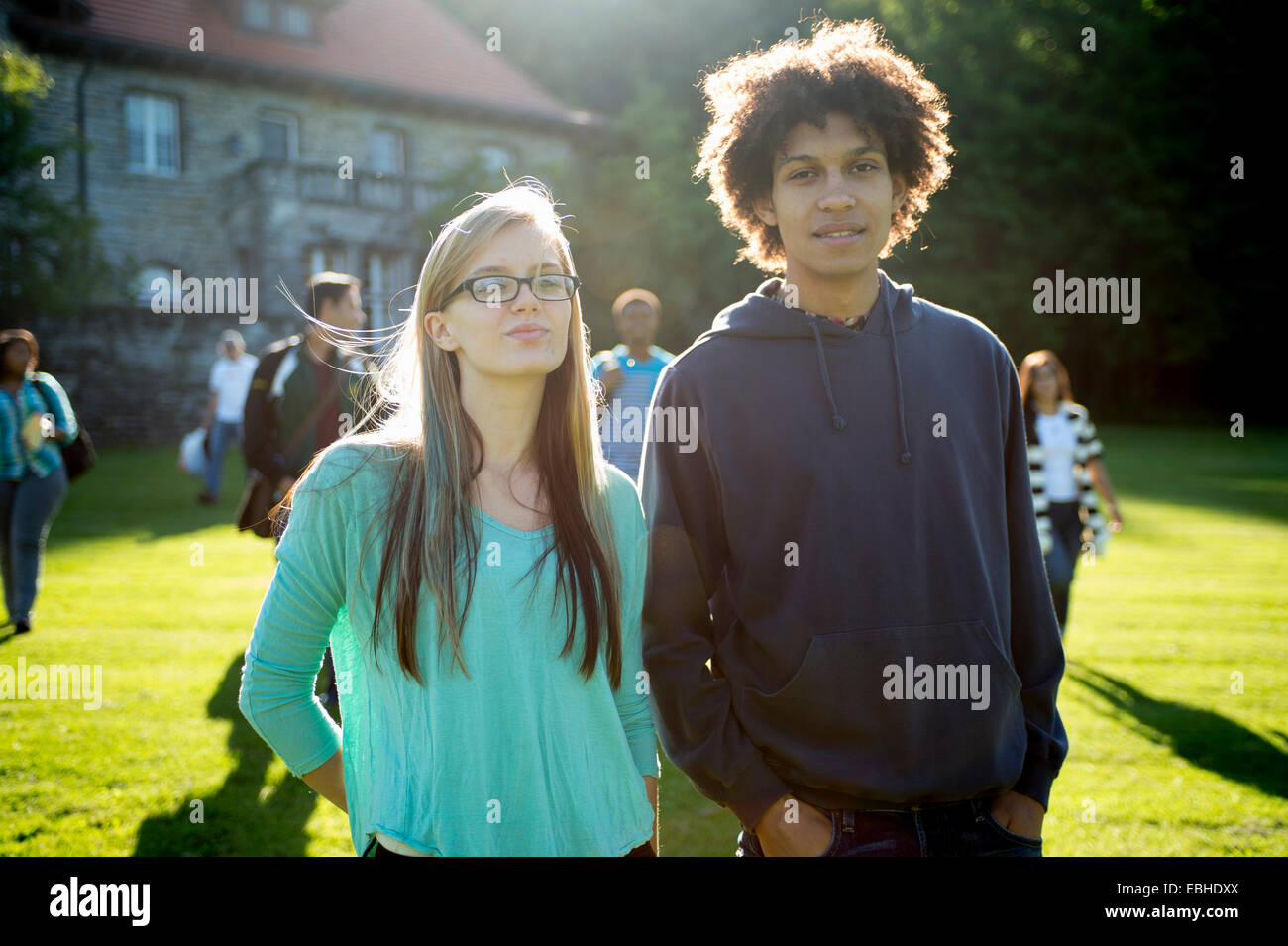 Image two young students hi-res stock photography and images - Alamy