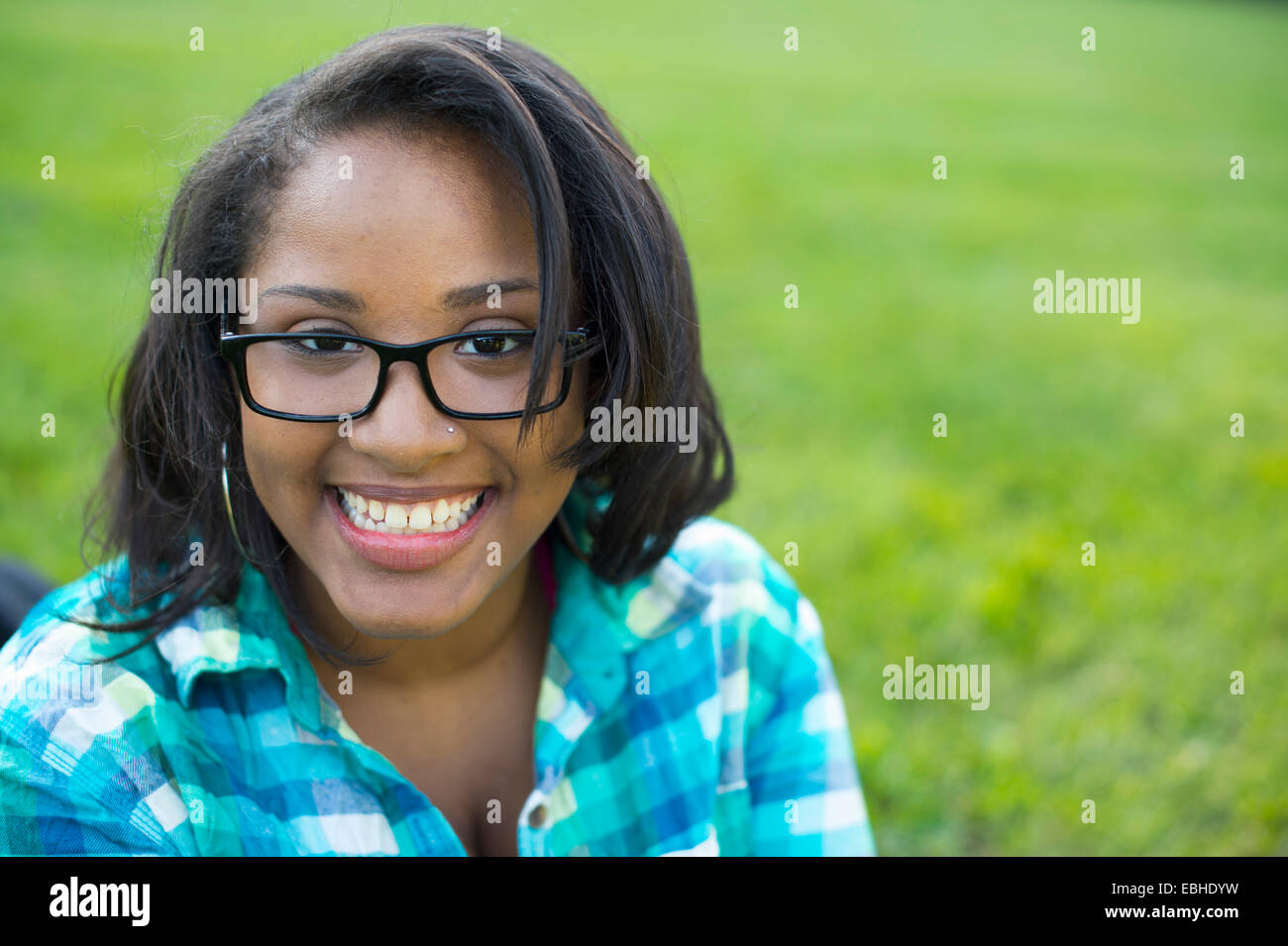 Young woman wearing glasses, portrait Stock Photo - Alamy Young woman wearing glasses, portrait Stock Photo - Alamy