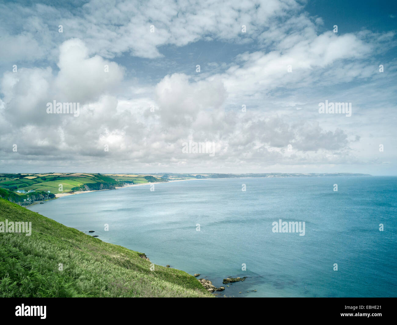 Devon coast at Start Point, England Stock Photo - Alamy