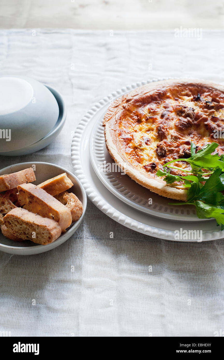 Quiche garnish hi-res stock photography and images - Alamy