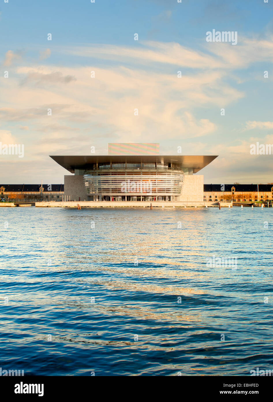 Opera House on waterfront, Copenhagen, Denmark Stock Photo - Alamy