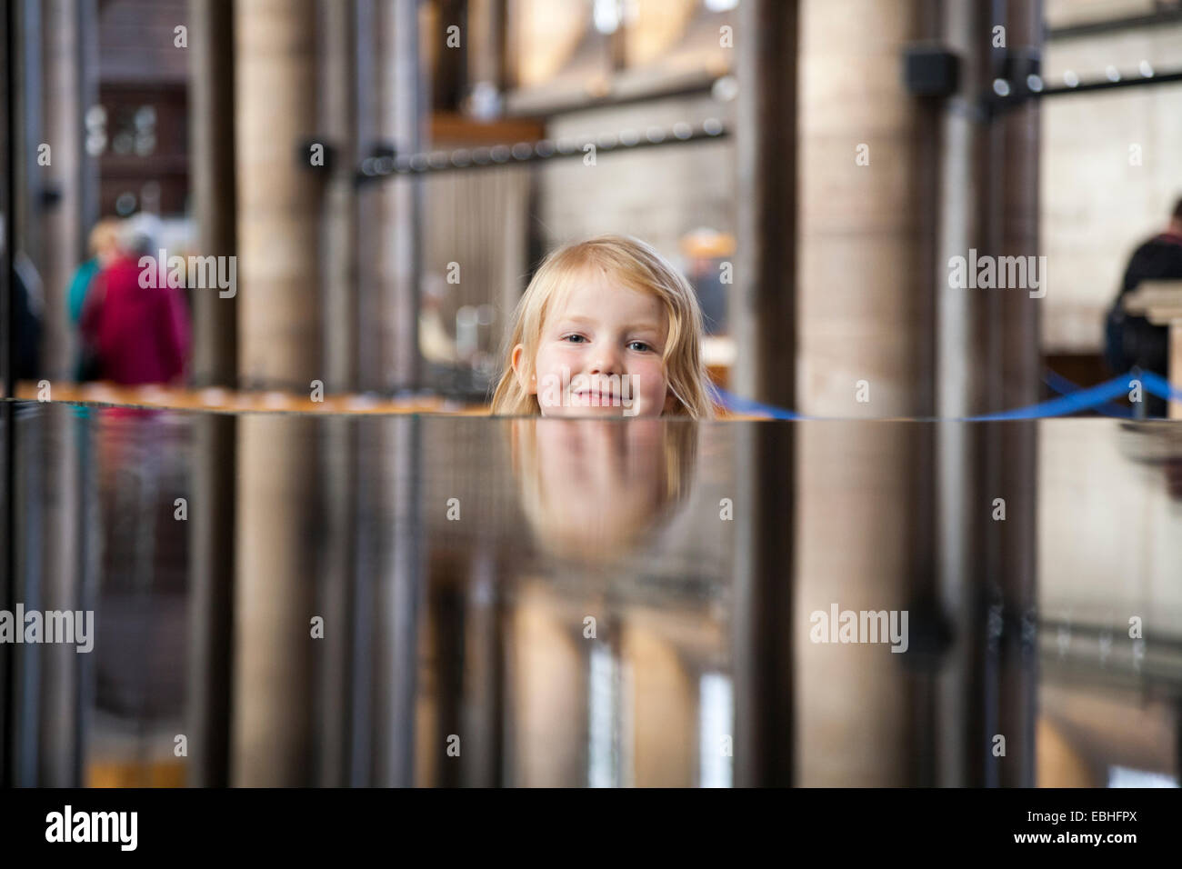 Blond girl reflecting hi-res stock photography and images - Alamy