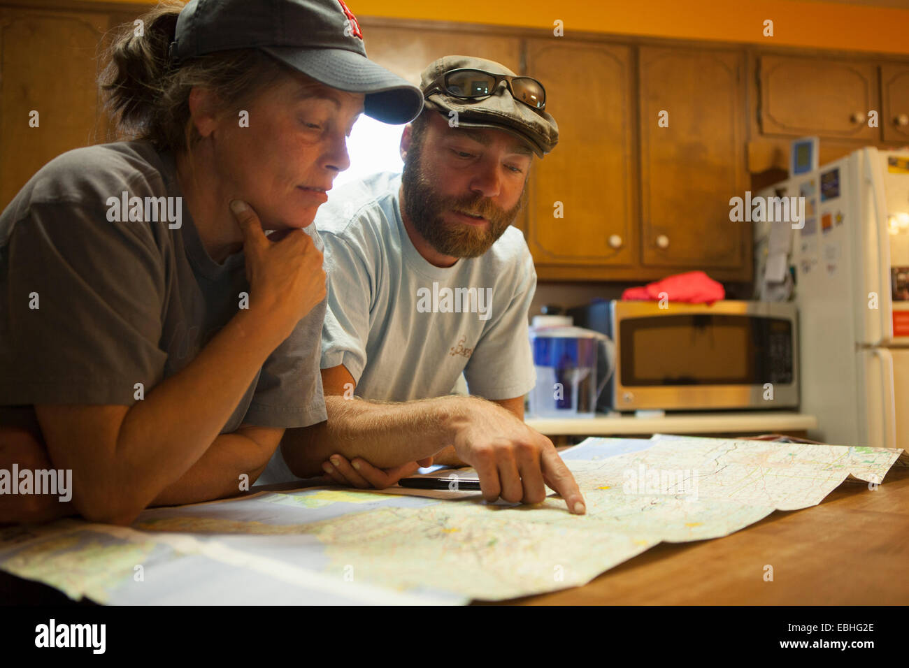 People studying map hi-res stock photography and images - Alamy