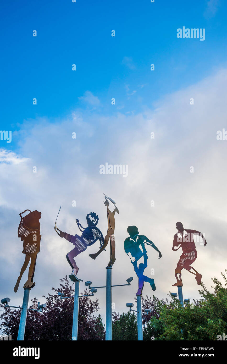 Sports figures art installation hi-res stock photography and images - Alamy