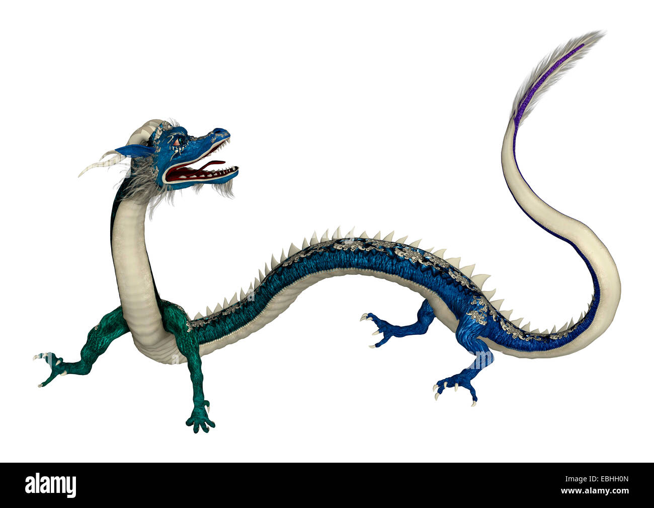 Japanese dragon blue art hi-res stock photography and images - Alamy