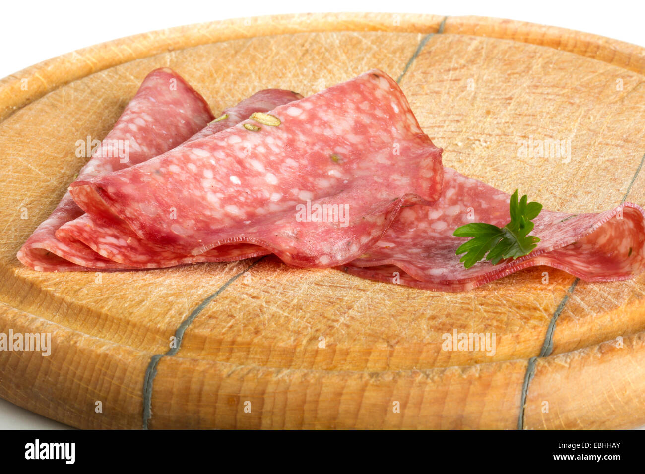 Salami slices hi-res stock photography and images - Alamy