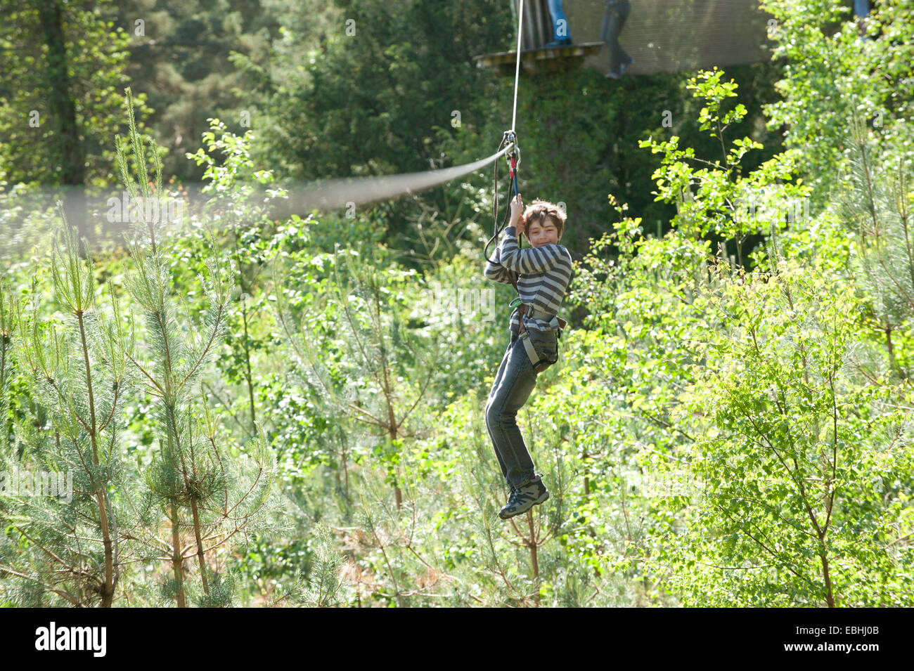 Zip wire wales hi-res stock photography and images - Alamy