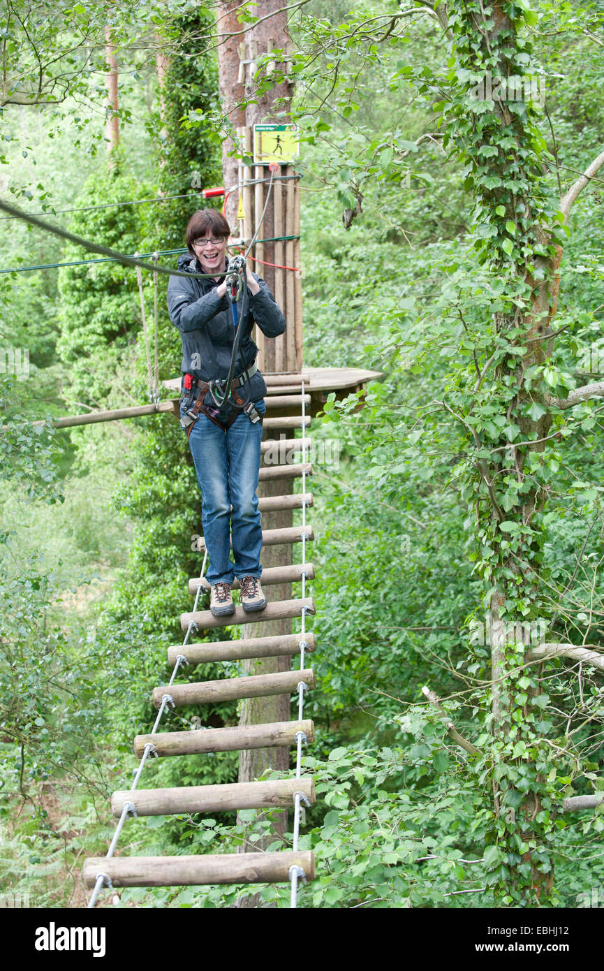 Zip wire wales hi-res stock photography and images - Alamy