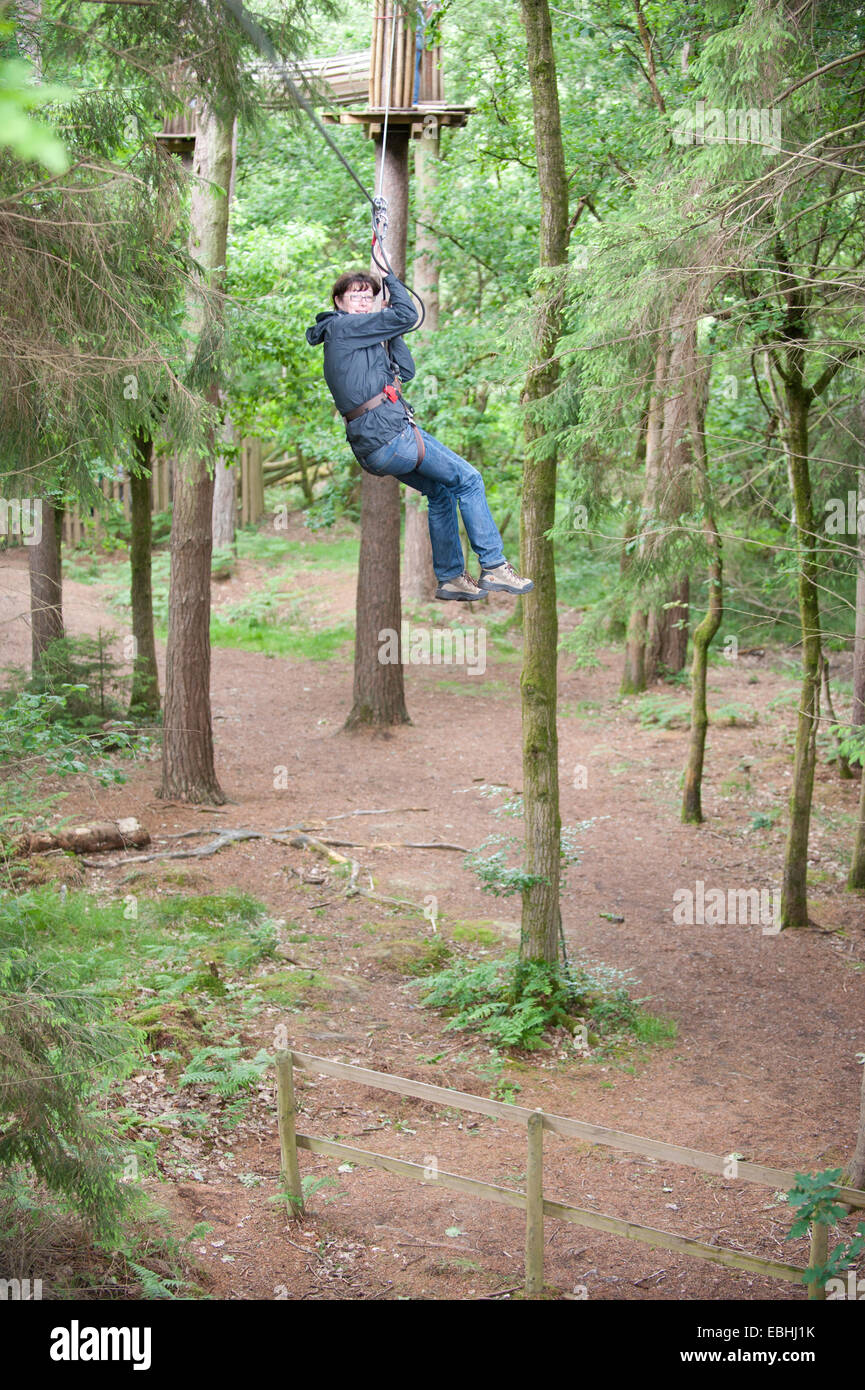 Zip wire wales hi-res stock photography and images - Alamy