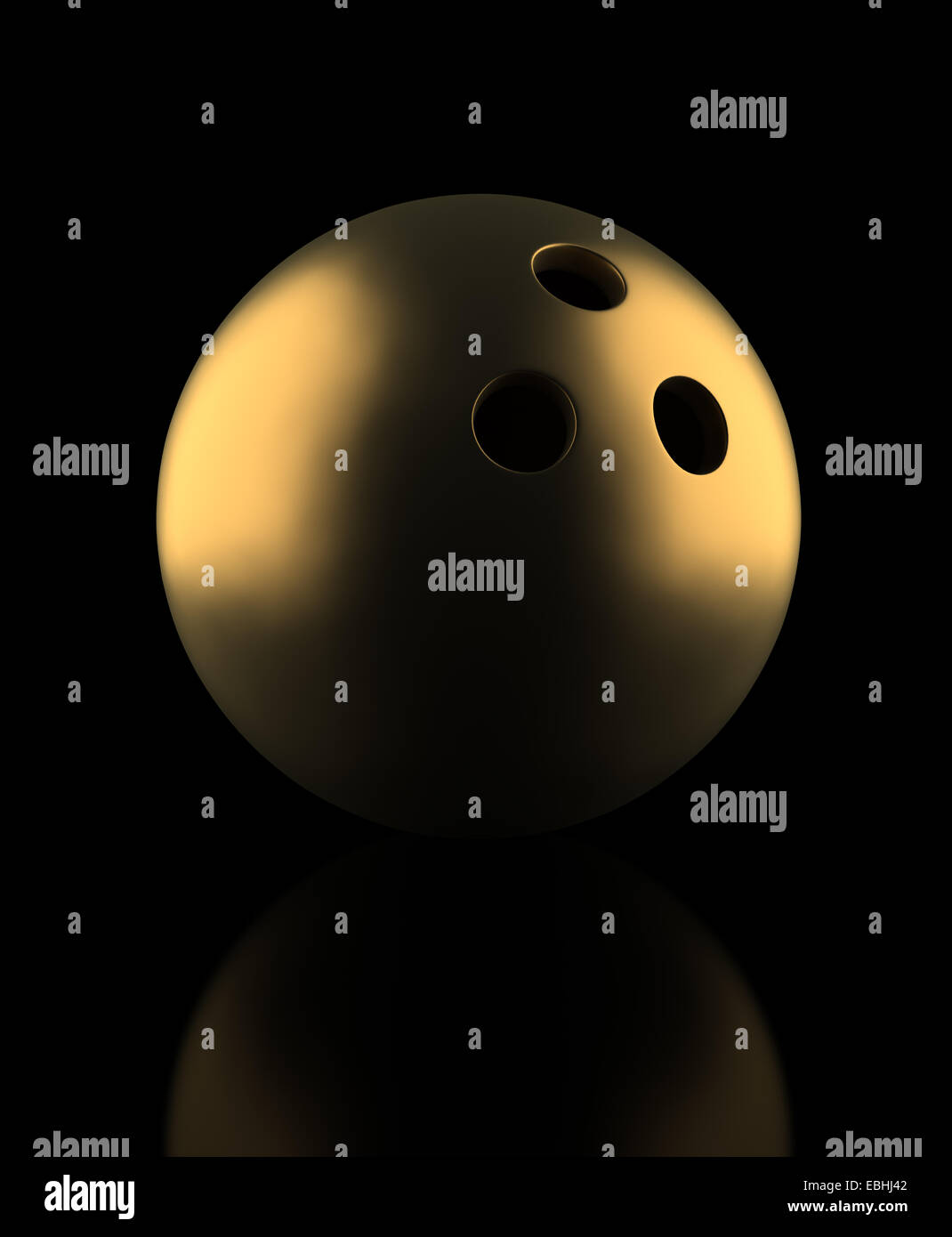 Golden Bowling Ball Stock Photo - Alamy
