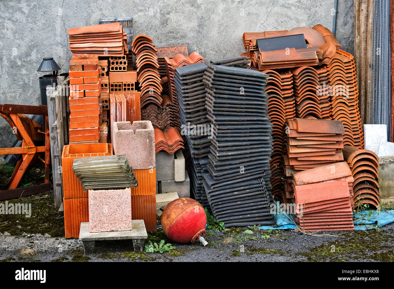 heap of construction materials like outdoors Stock Photo - Alamy