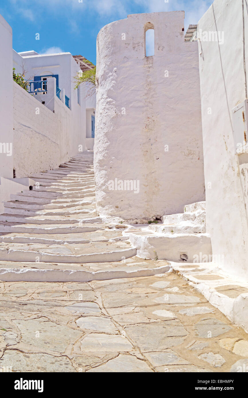 Traditional greek architecture on Cyclades islands, Greece Stock Photo ...