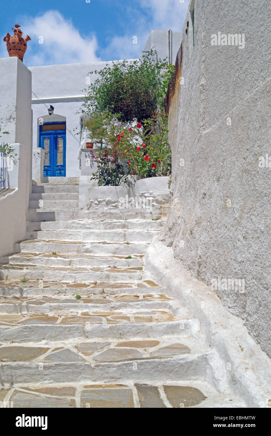 Traditional greek architecture on Cyclades islands, Greece Stock Photo ...