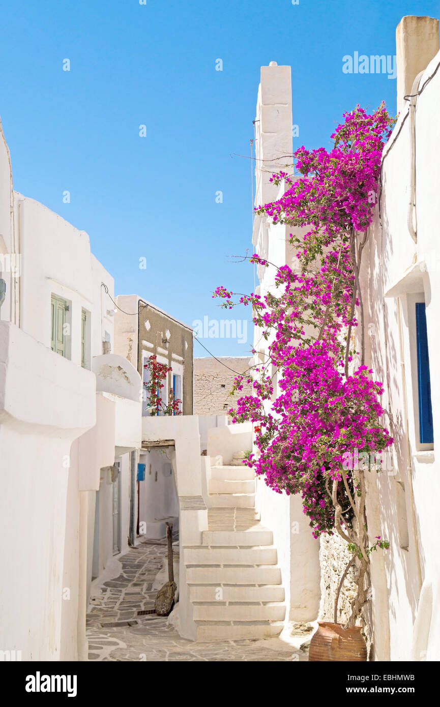 Traditional Greek architecture on Cyclades islands, Greece Stock Photo ...