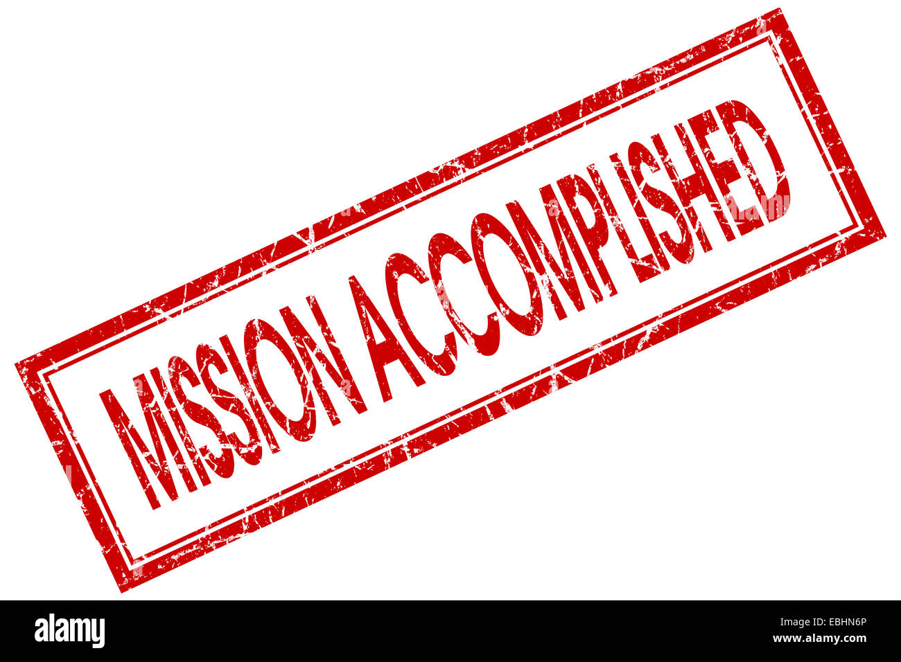 mission accomplished red square stamp isolated on white background ...