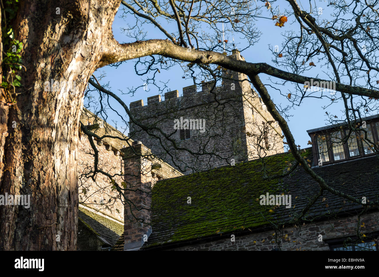 Brecon cathedral, in Powys, Wales, founded in the 11th century ...