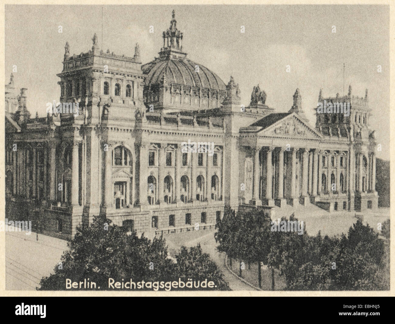 Prewar photograph of the Reichstag building Stock Photo - Alamy
