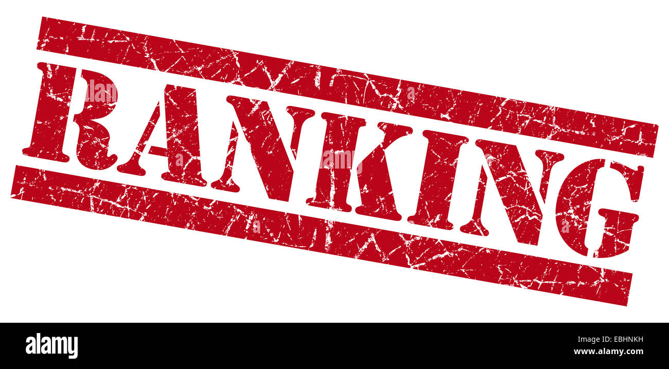 Ranking red grunge square hi-res stock photography and images - Alamy