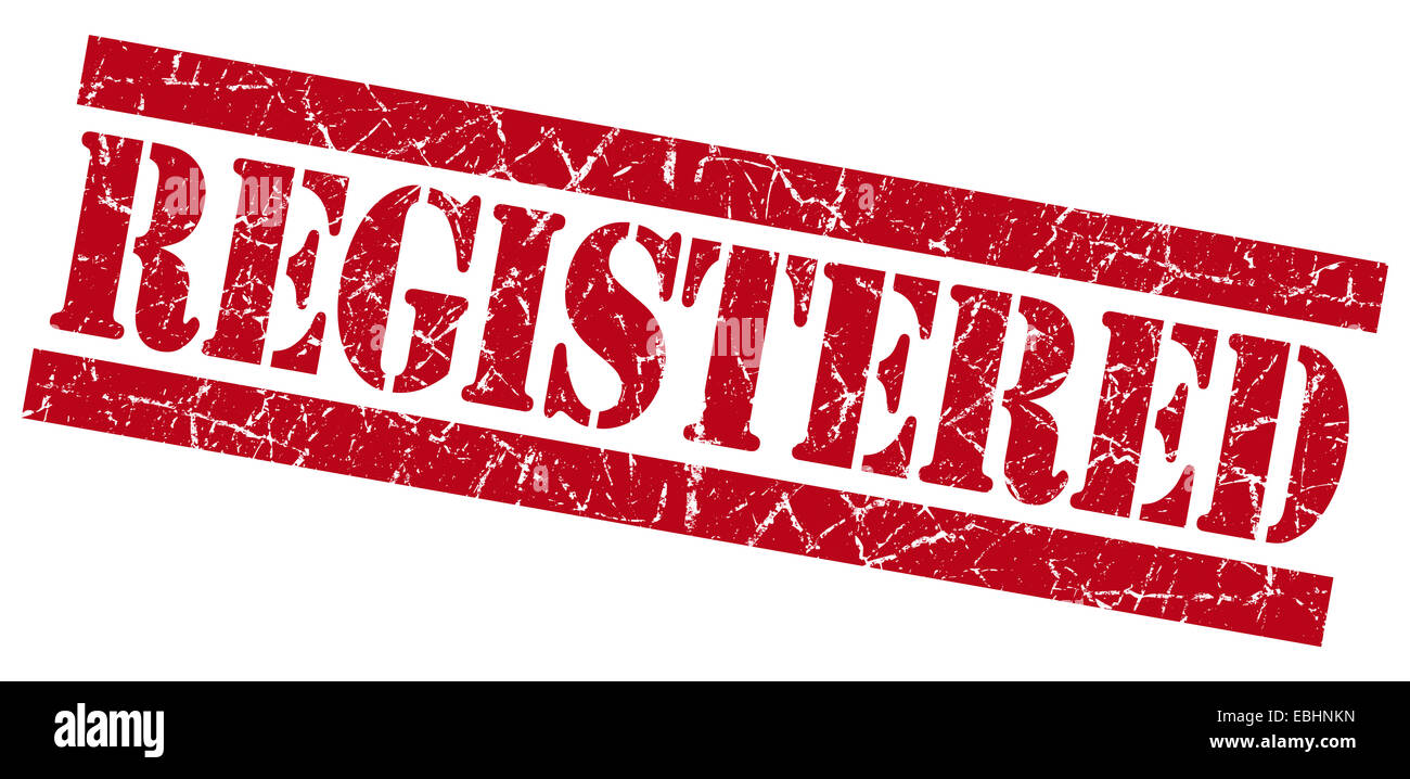 Registered stamp sign seal hi-res stock photography and images - Alamy