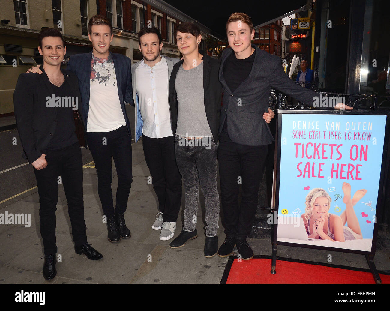 London, UK. Collabro - Michael Auger, Jamie Lambert, Richard Hadfield ...