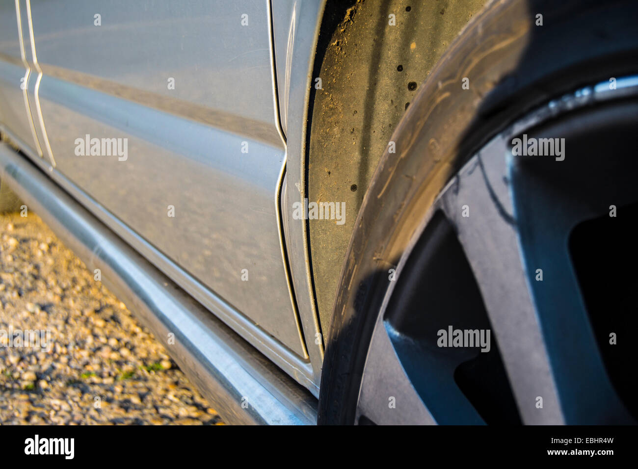 Scratched Alloy Wheel Stock Photo - Alamy