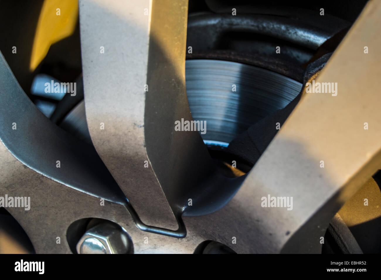 Dirty Alloy Wheel Close-Up Stock Photo - Alamy