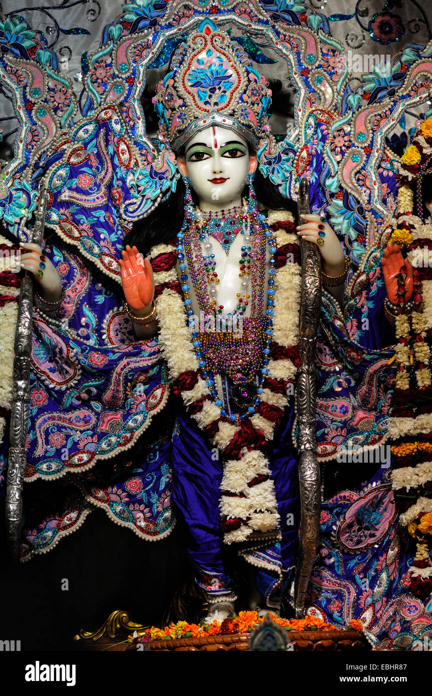 Bell in krishna temple hi-res stock photography and images - Alamy
