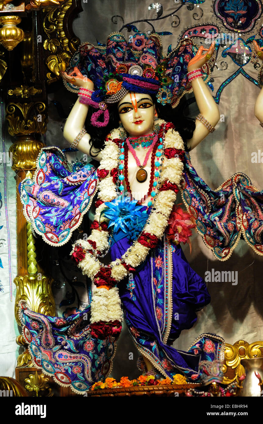 Bell in krishna temple hi-res stock photography and images - Alamy