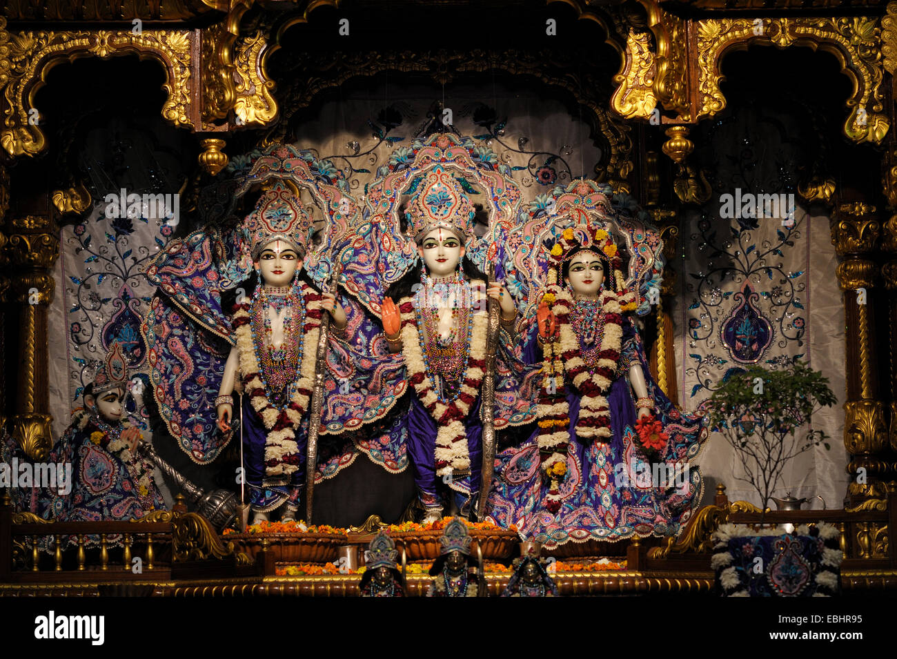 Bell in krishna temple hi-res stock photography and images - Alamy