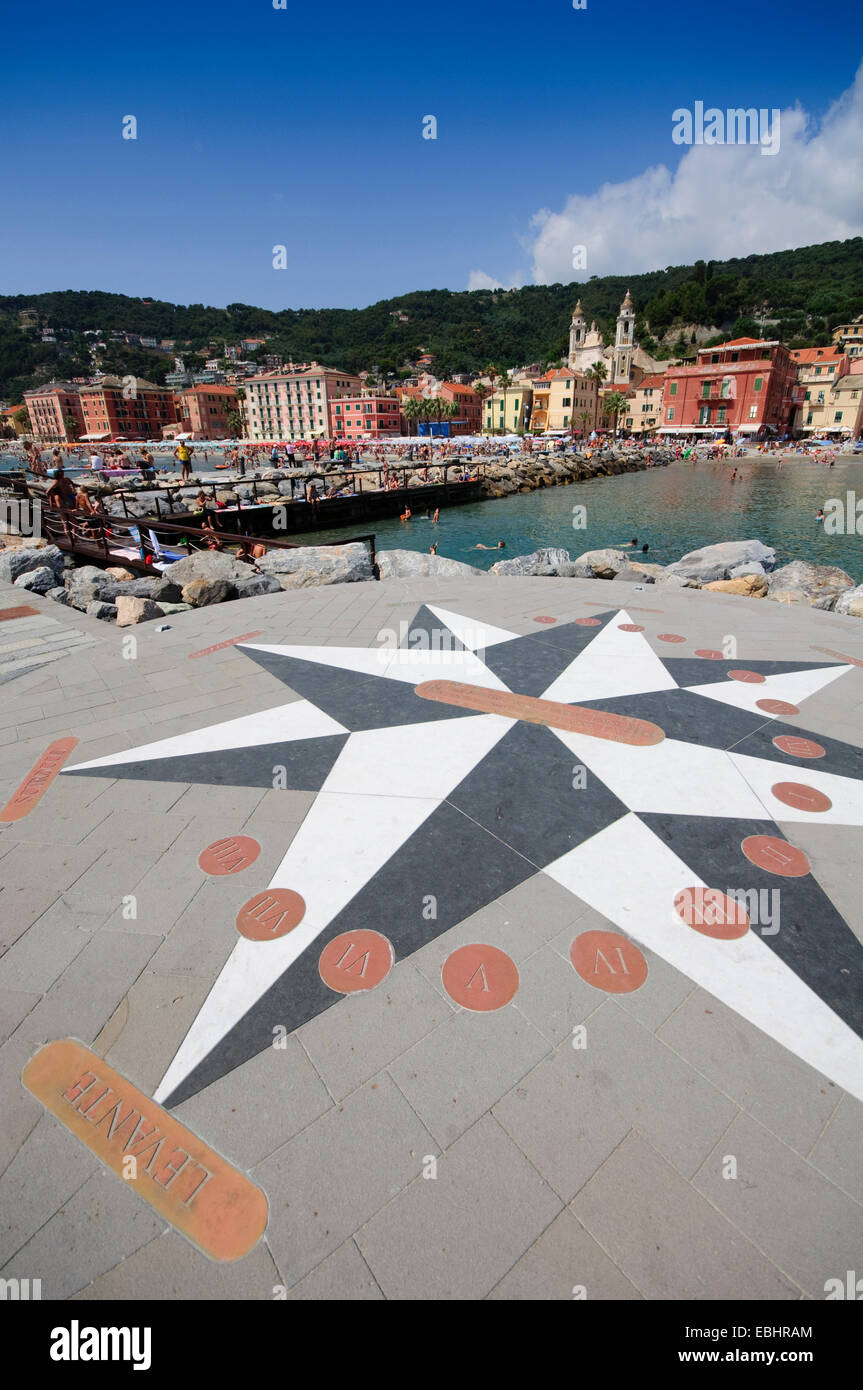 Italy, Liguria, Laigueglia, Floor Sundial Stock Photo - Alamy