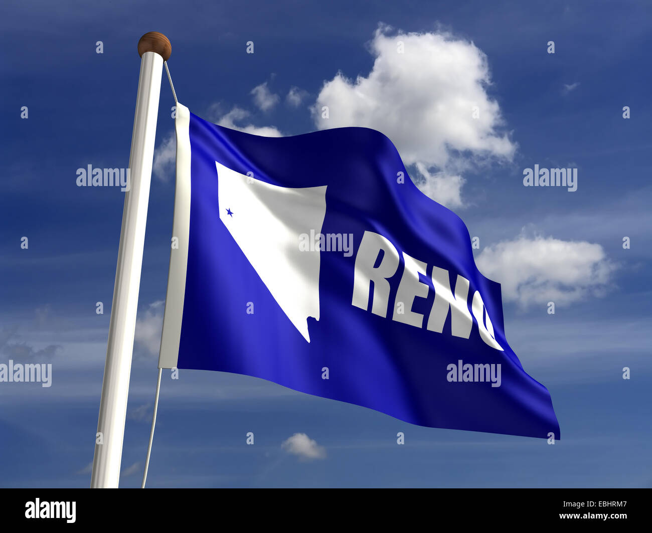 Reno City flag (isolated with clipping path Stock Photo - Alamy