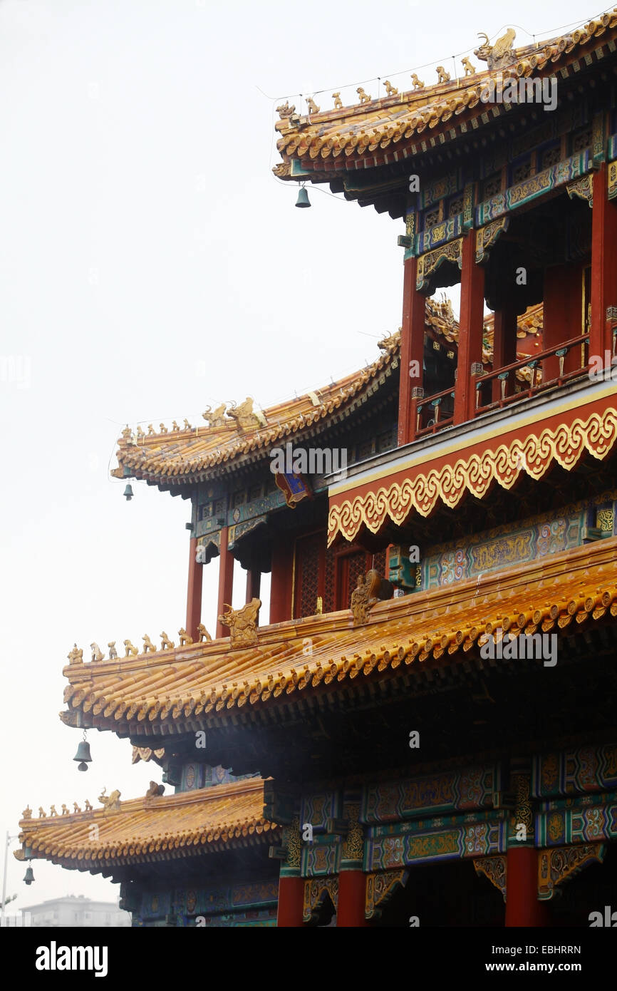 Color picture of some traditional Chinese roof tops Stock Photo - Alamy