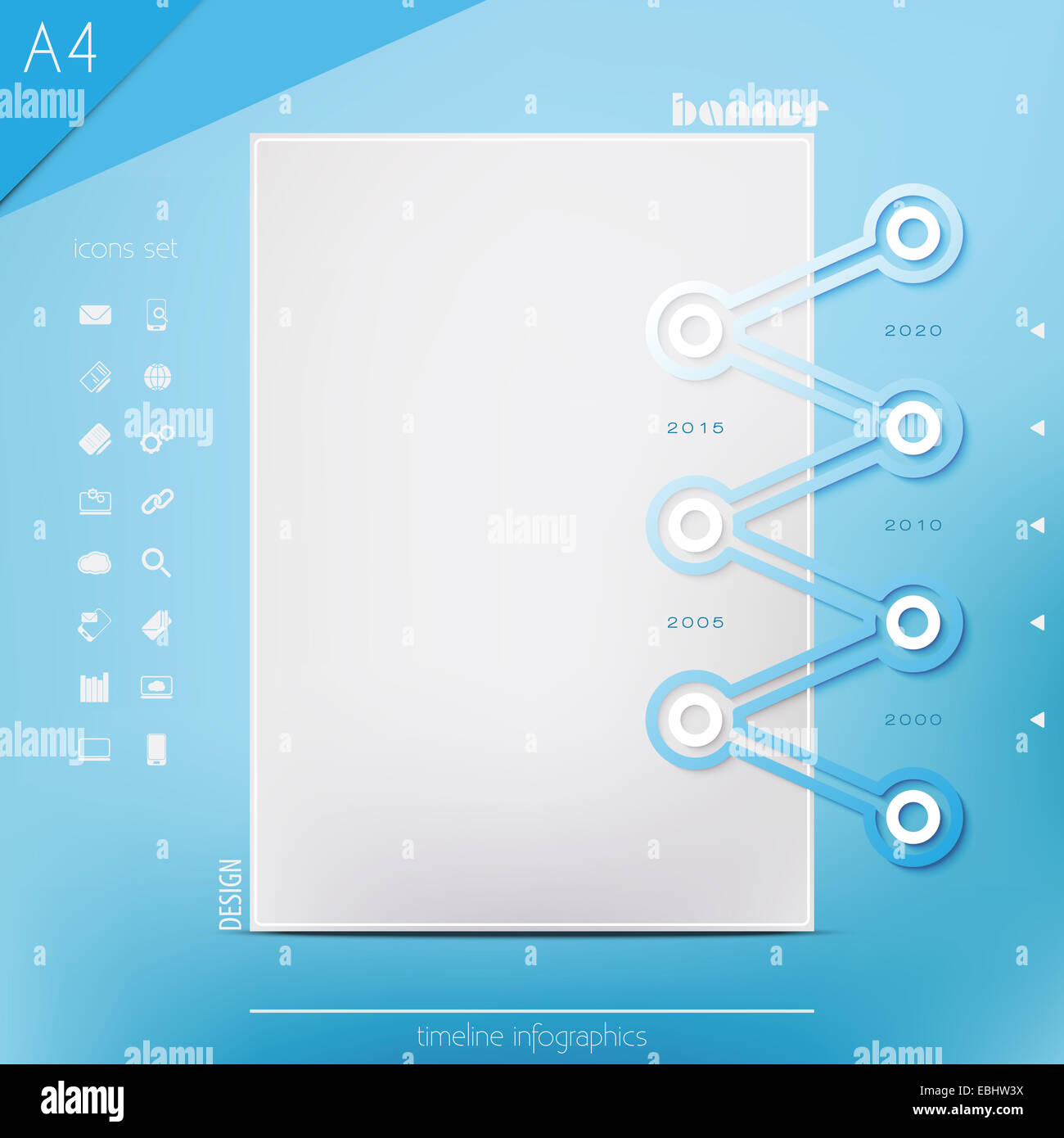 timeline infographics and mobile technology icons set. vector design ...