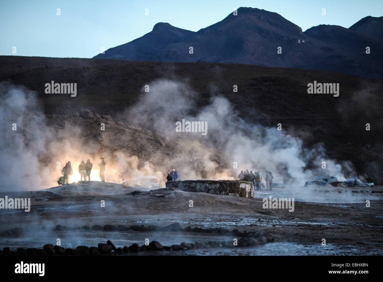 Geyser field El Tatio in Atacama region, Chile Stock Photo - Alamy