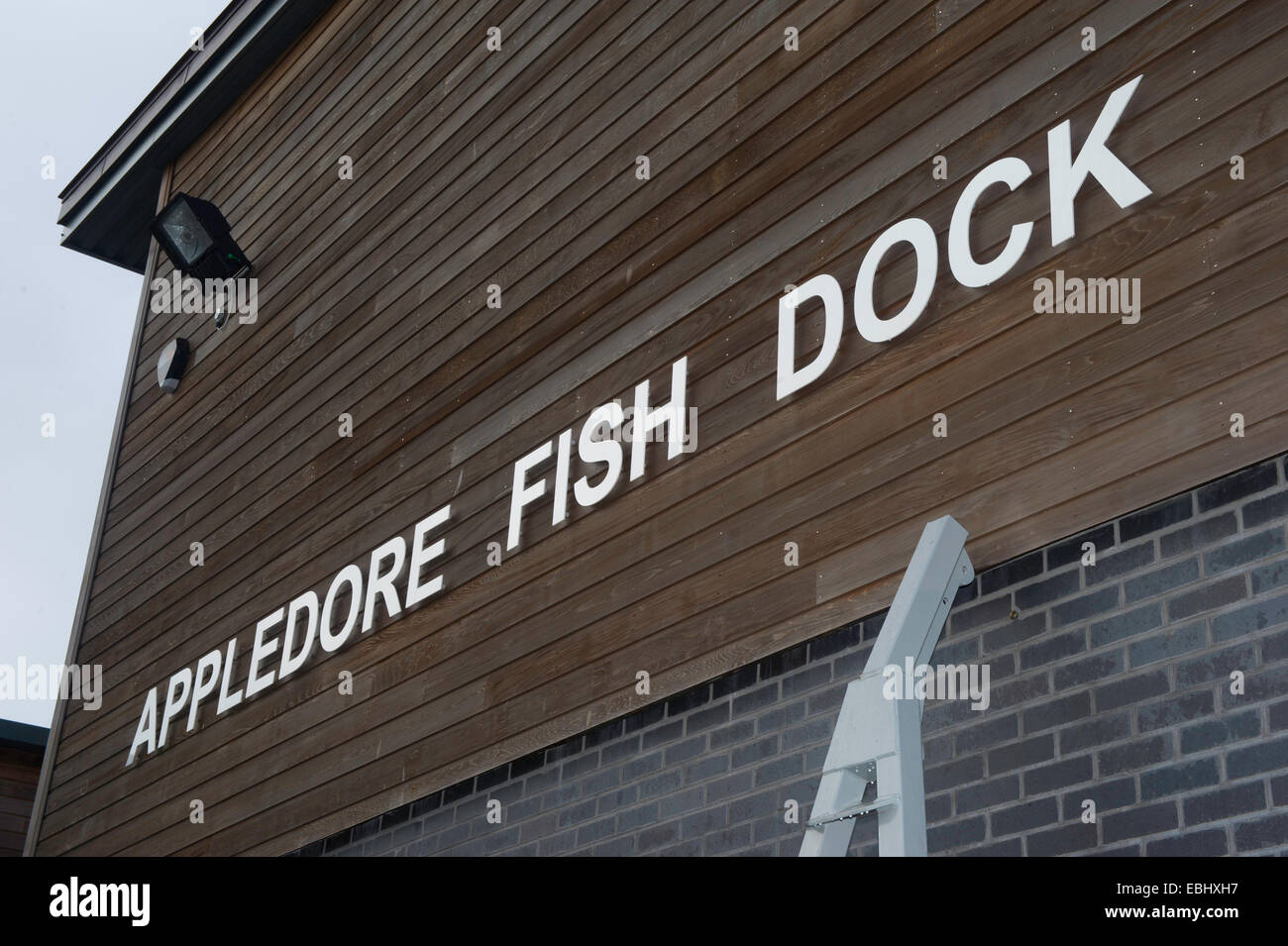 Appledore fish dock Stock Photo - Alamy