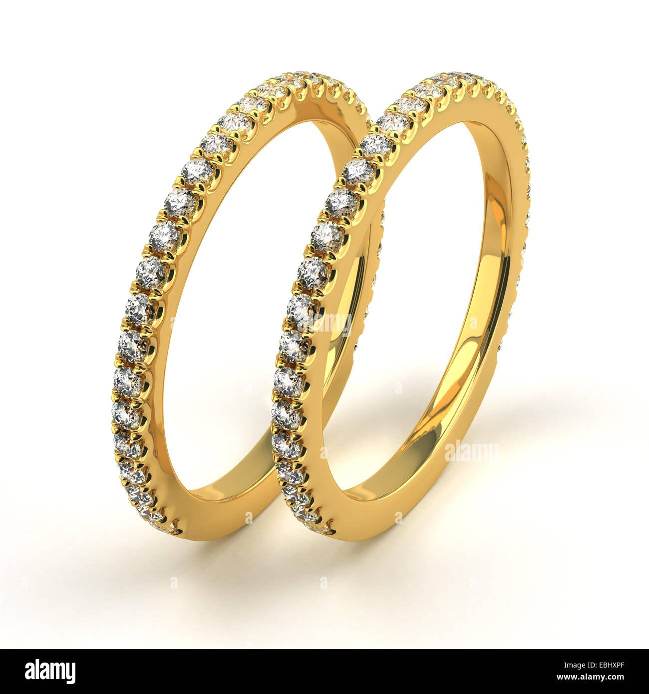 Two Wedding Rings Stock Photo - Alamy